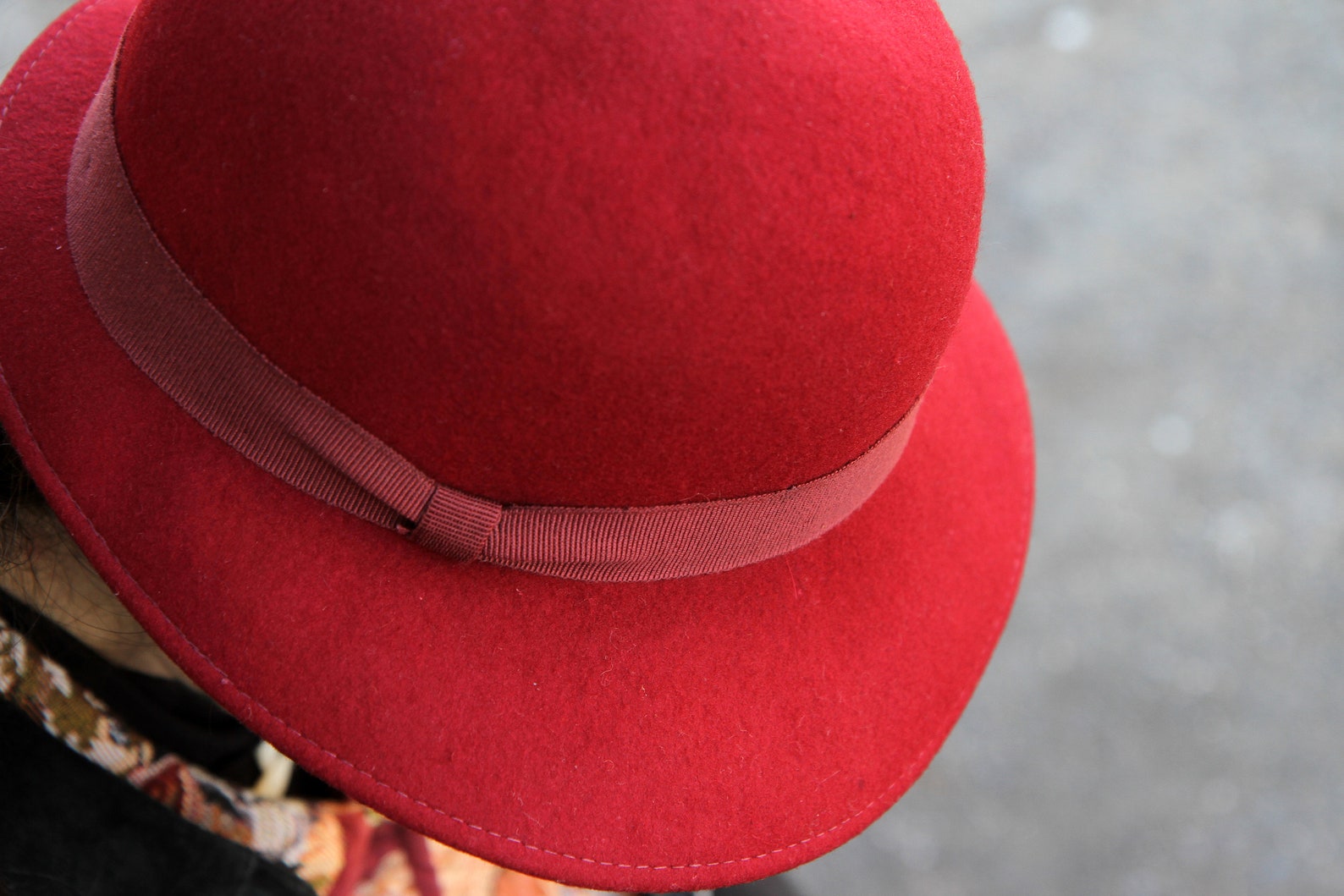 Burgundy Red Wool Hat Made in Italy Merinos Wool Laine Cloche - Etsy