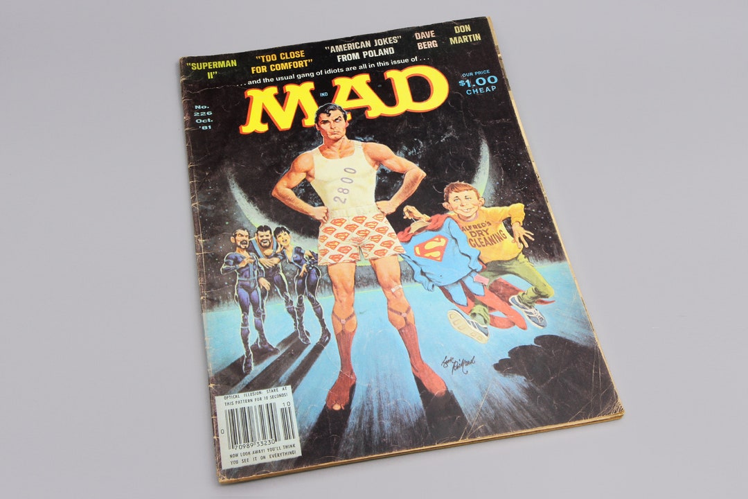 MAD Magazine No 226, Superman Cover 1981, Mad Comics Book With ...