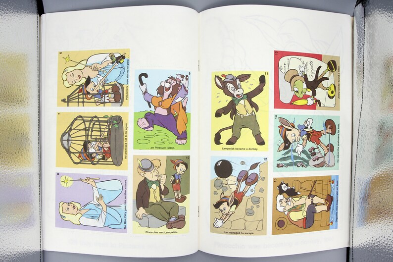 Walt Disney Pinocchio Sticker Fun Album 1984, Vintage 1980s Childrens ...
