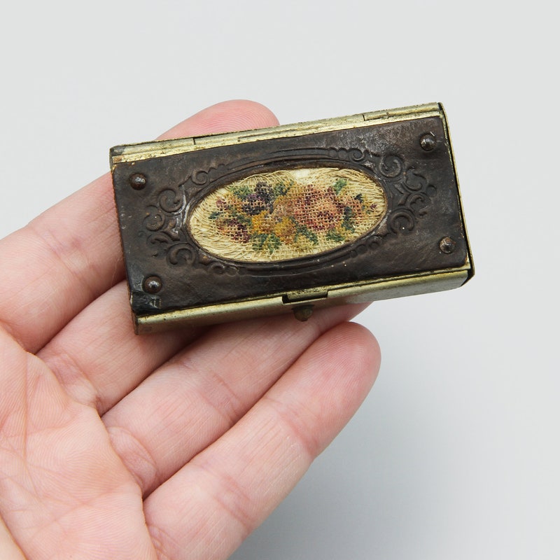 Petit Point Pill Box - Etsy