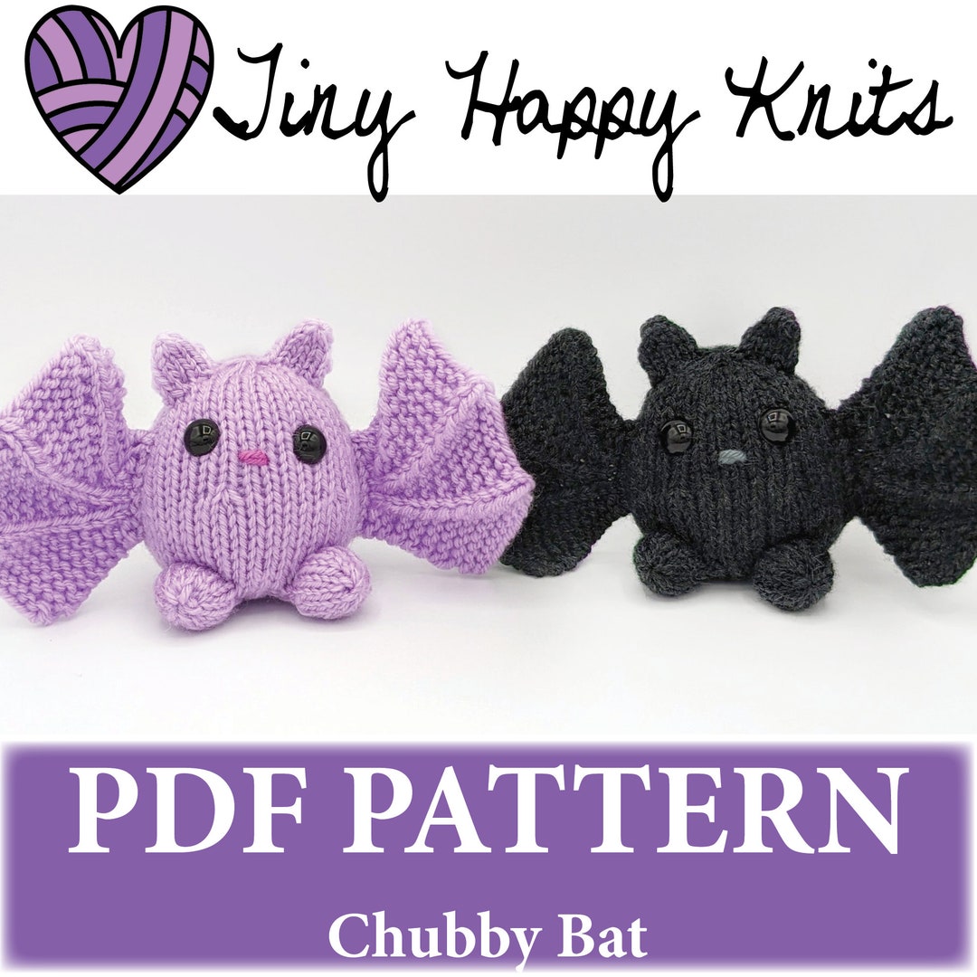 Chubby Bat Knitting Pattern - Etsy