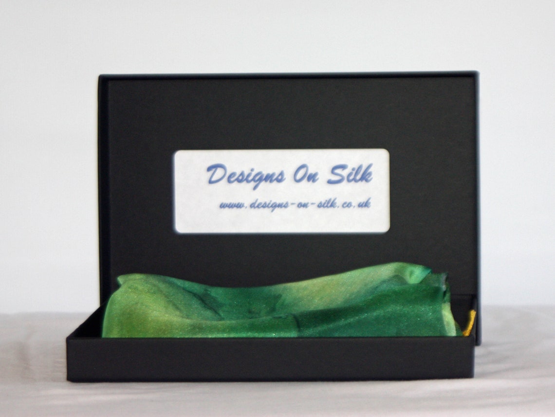 Navy Blue and Red Hand Dyed Long Silk Scarf Small Silk Scarf - Etsy