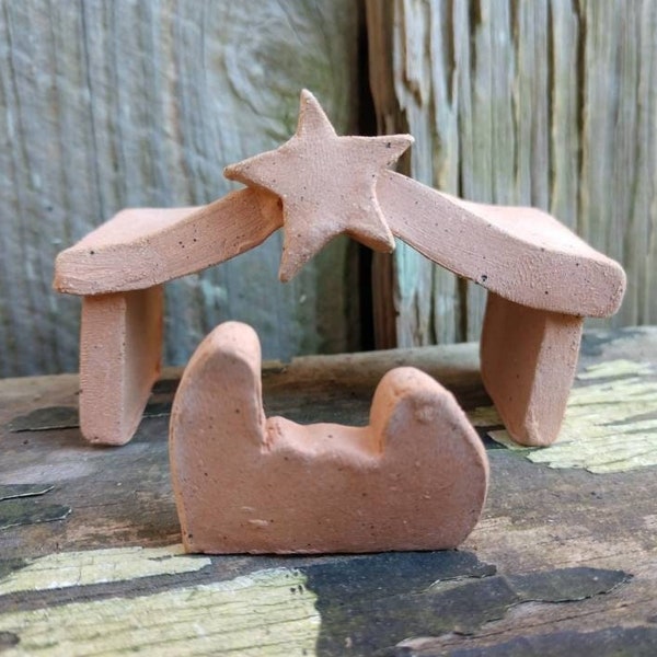 Pottery Nativity Set - Etsy