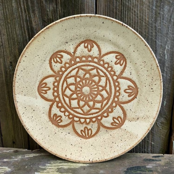Mandala Plate - Etsy