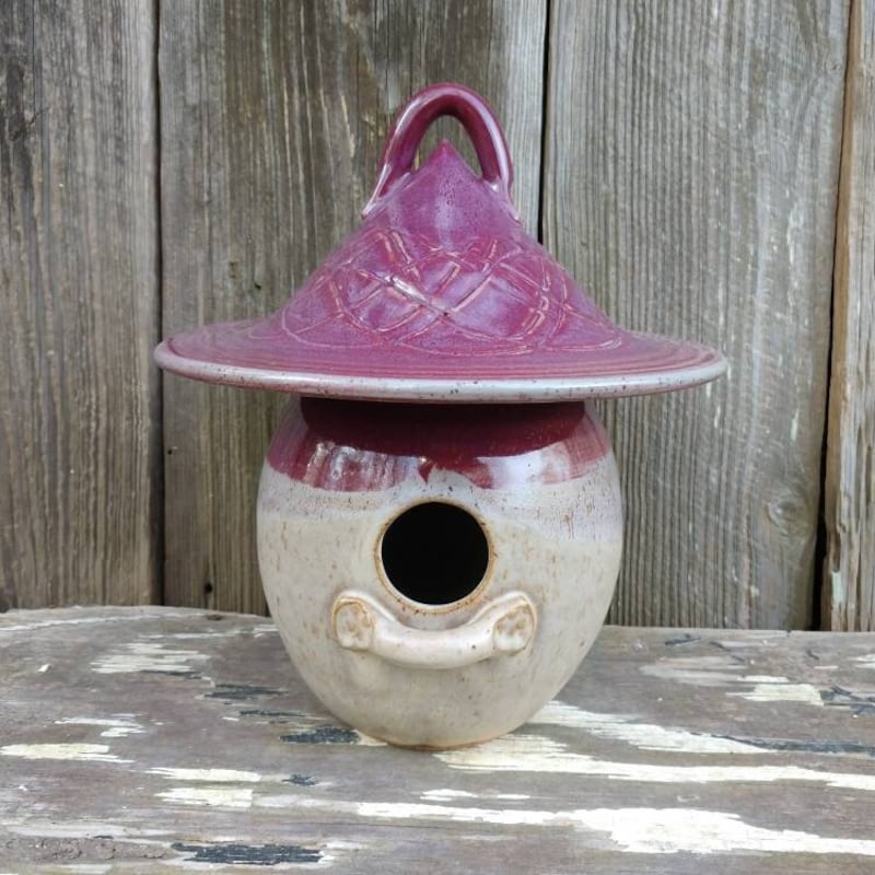 Ceramic Bird House - Etsy