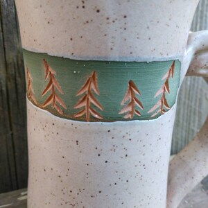 Tree Mug, Pine Tree Pottery - Etsy
