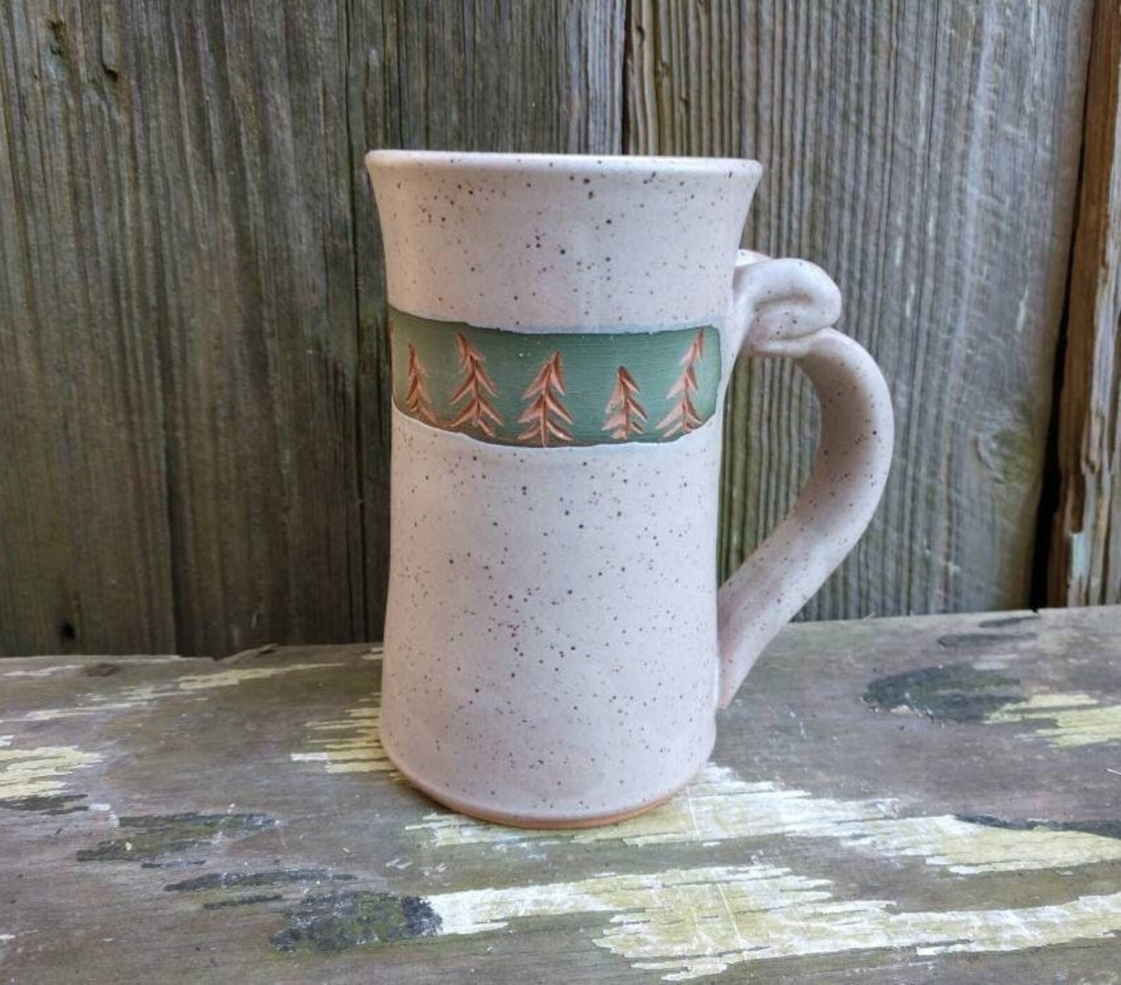 Tree Mug Pine Tree Pottery - Etsy