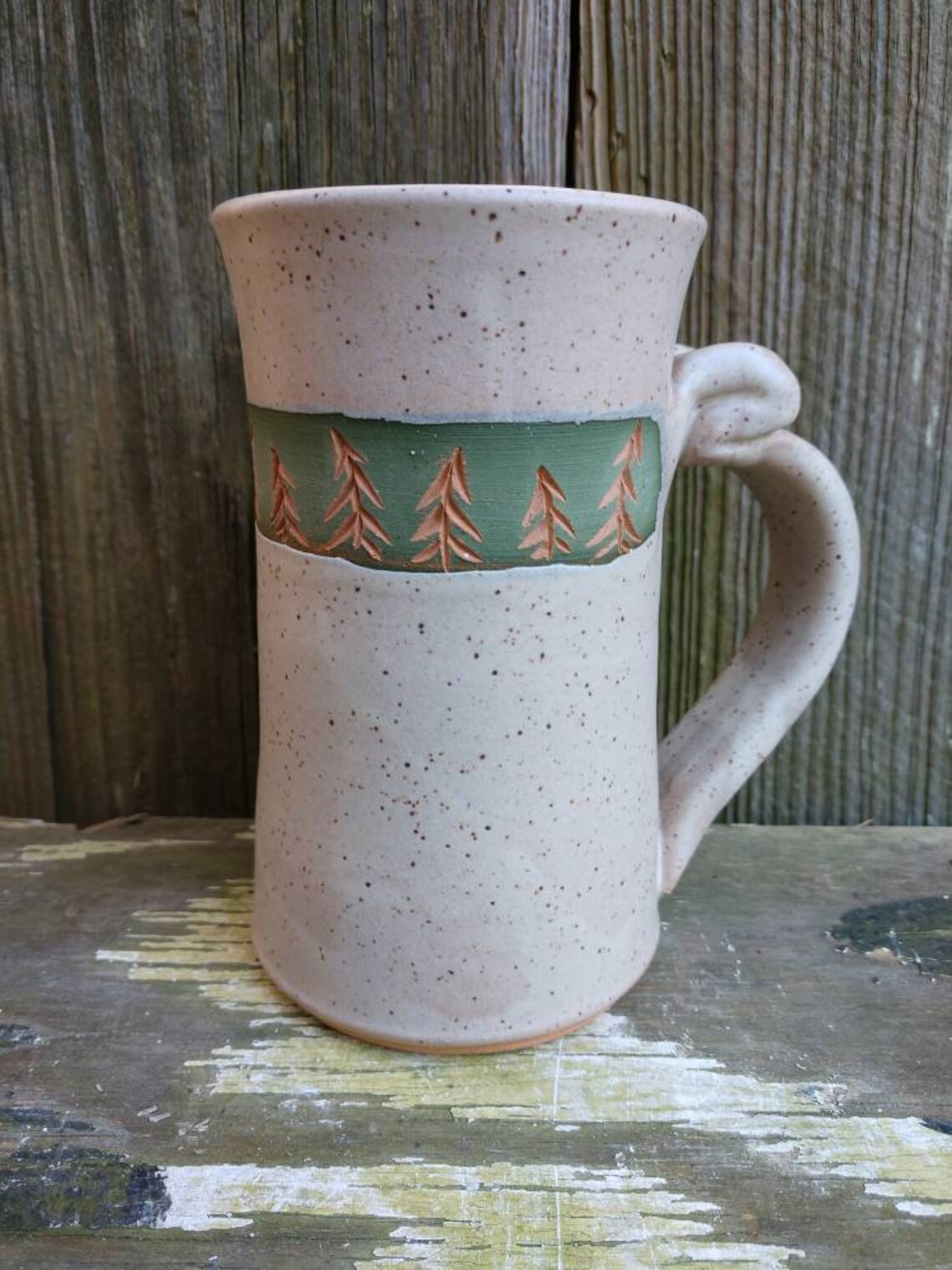 Tree Mug Pine Tree Pottery - Etsy