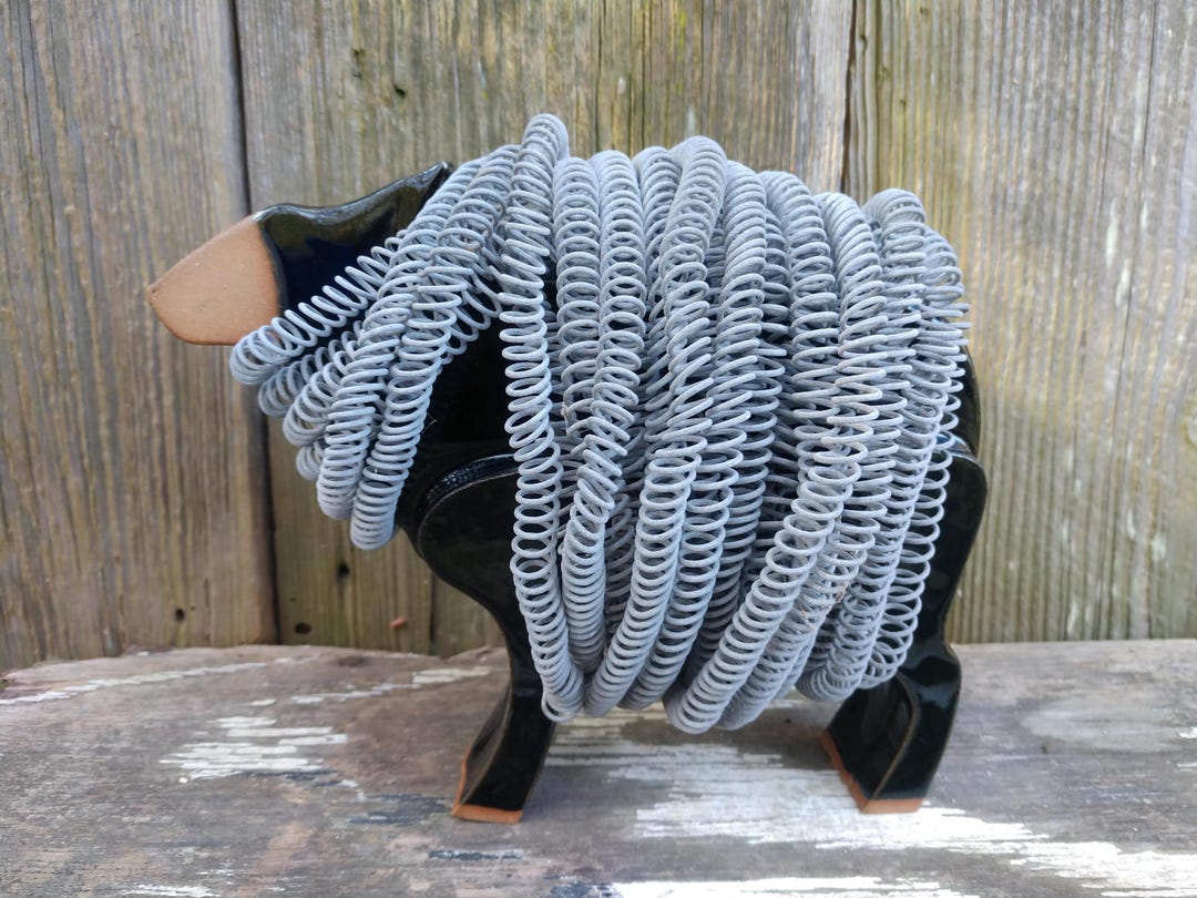 Black Sheep, Upcycled Kiln Element Sheep Sculpture, Ceramic Sheep - Etsy