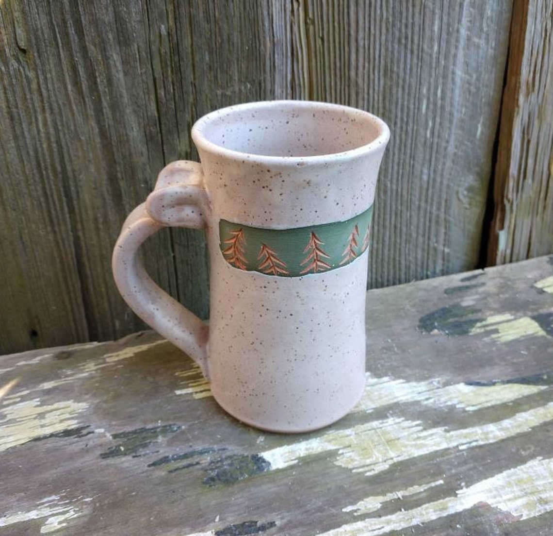 Tree Mug Pine Tree Pottery - Etsy