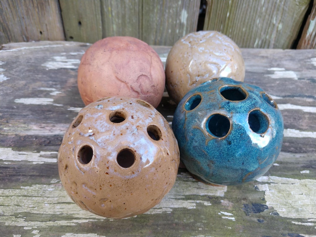 Globe, Pottery Earth Map Globe Sculpture, Rattle, Pencil Holder - Etsy