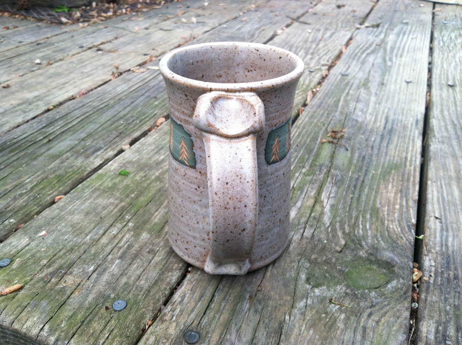 Tree Mug Pine Tree Pottery | Etsy