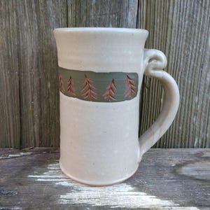 Tree Mug, Pine Tree Pottery - Etsy