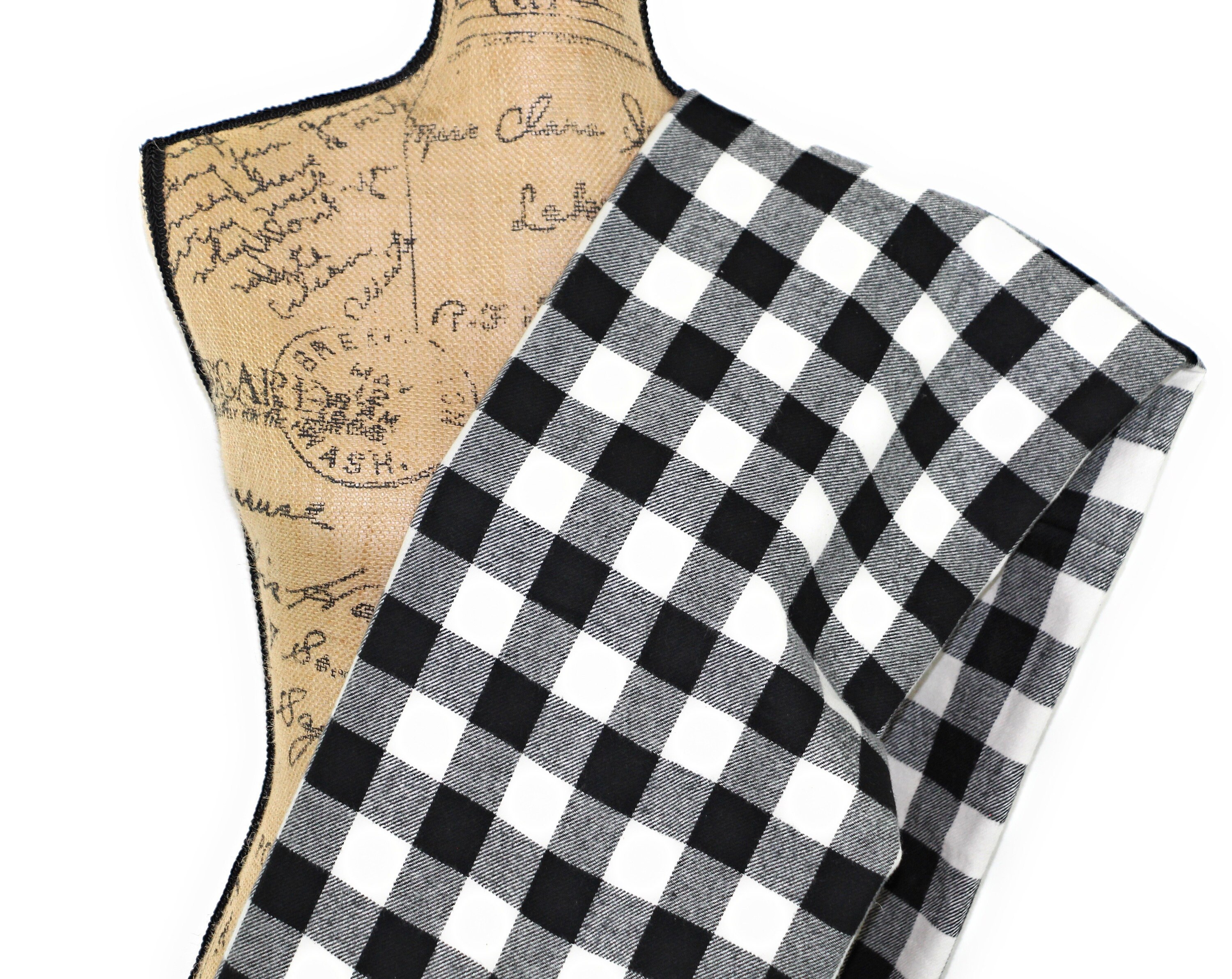 Shepherds Plaid Classic Black and White Buffalo Plaid Flannel | Etsy