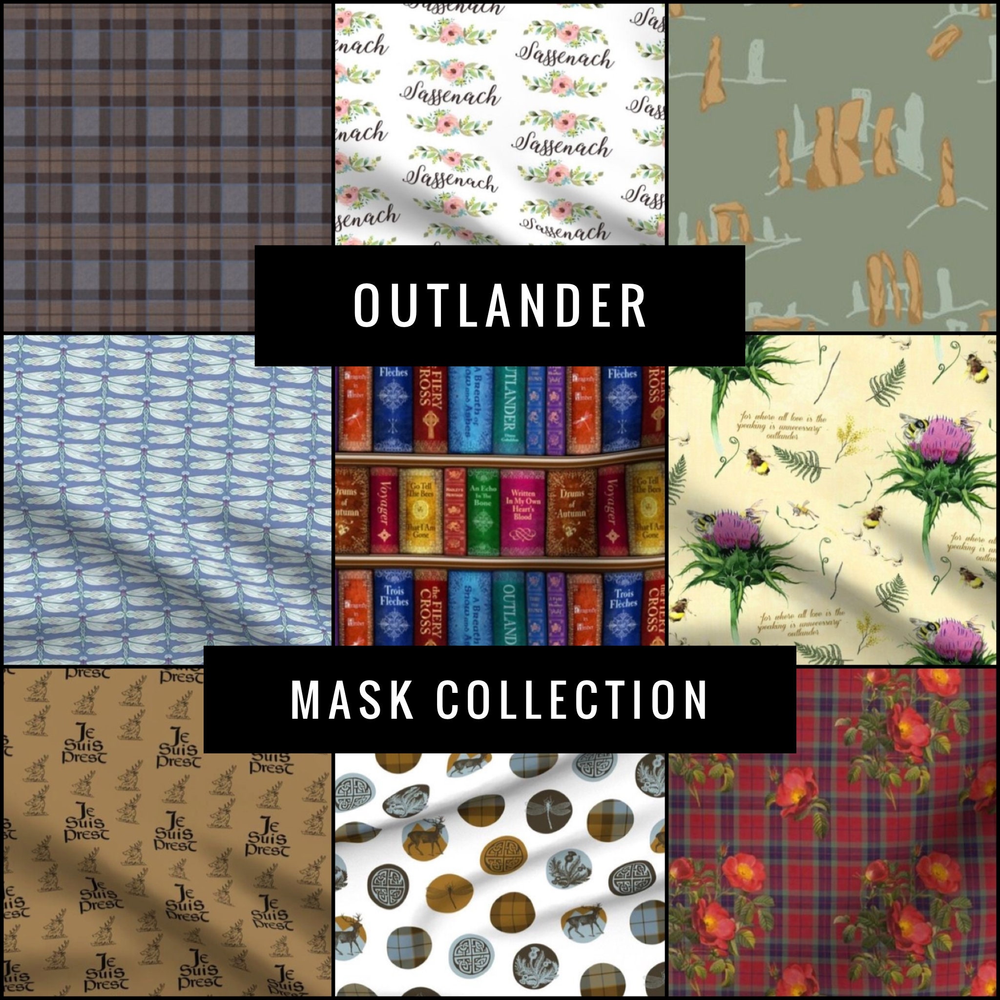 Hat Making & Hair Crafts Outlander Premium Pattern Mask Collection ...