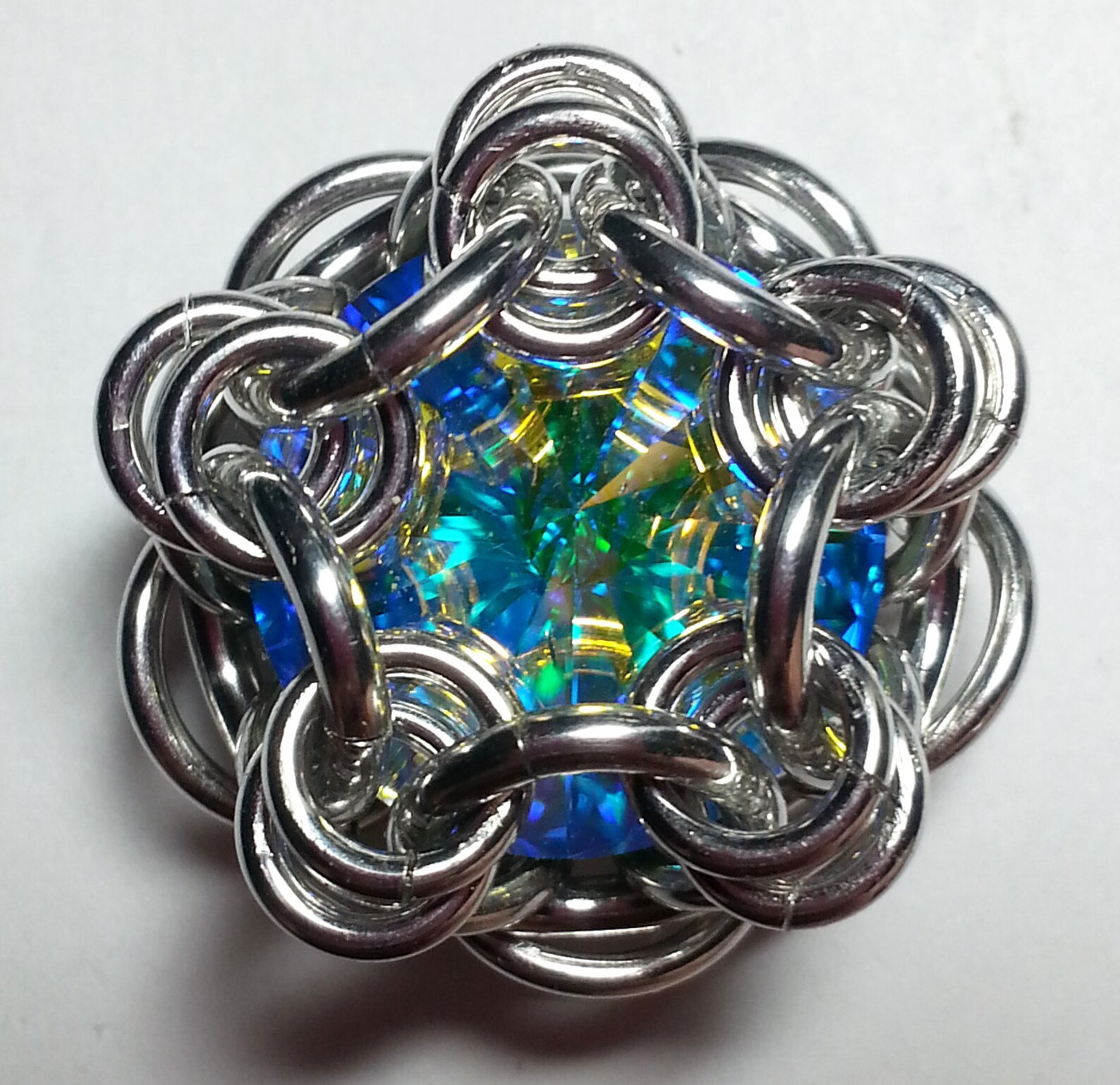 Chainmaille Rivoli Setting Tutorial - Etsy