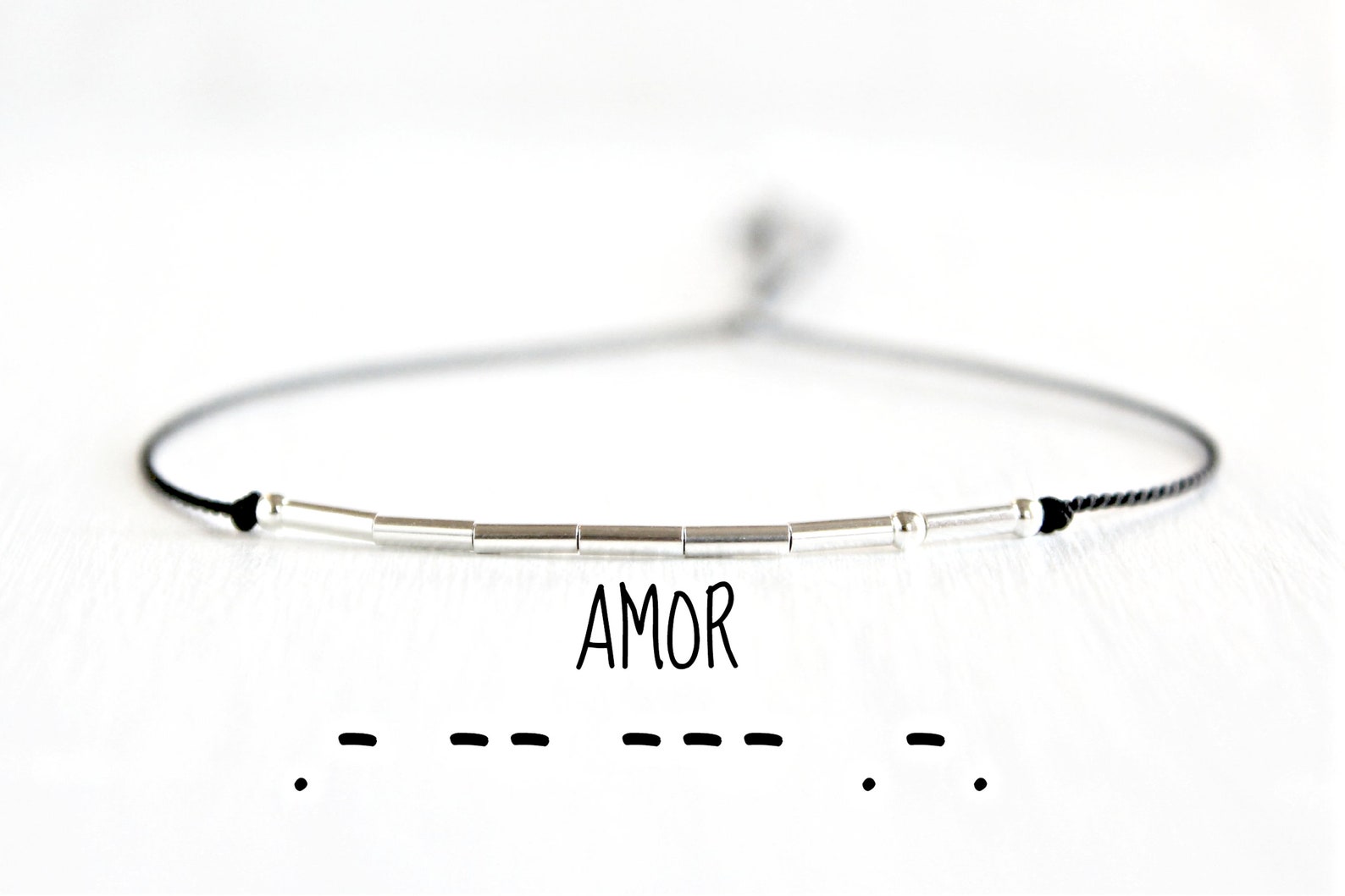 Inspirational Morse Code Bracelet Dainty Strong Morse Code Bracelet ...