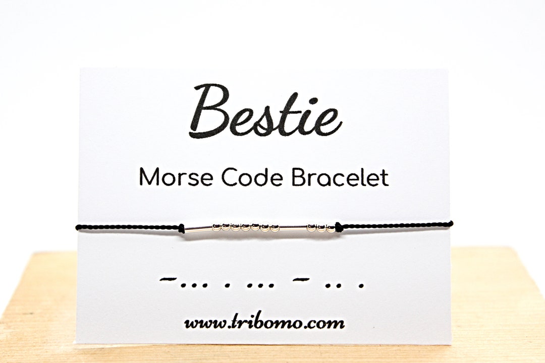 Bestie Morse Code Armband Bester Freund Schwester Armband BFF - Etsy.de