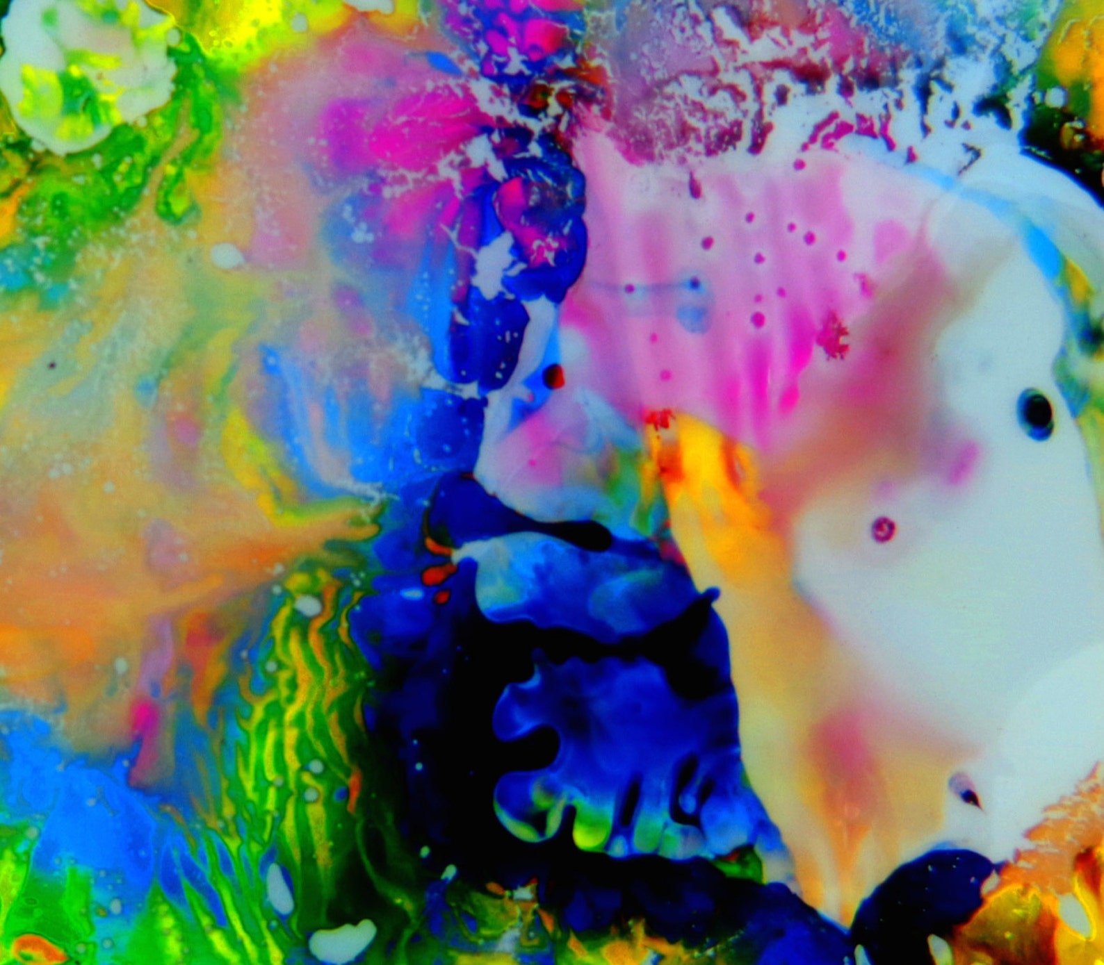 Psychedelic Wall Art, Abstract Painting Print, Colorful Wall Art ...