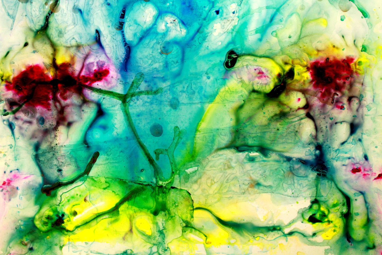 Watercolor Painting Art Print, Abstract Watercolor Art, Abstract Wall ...