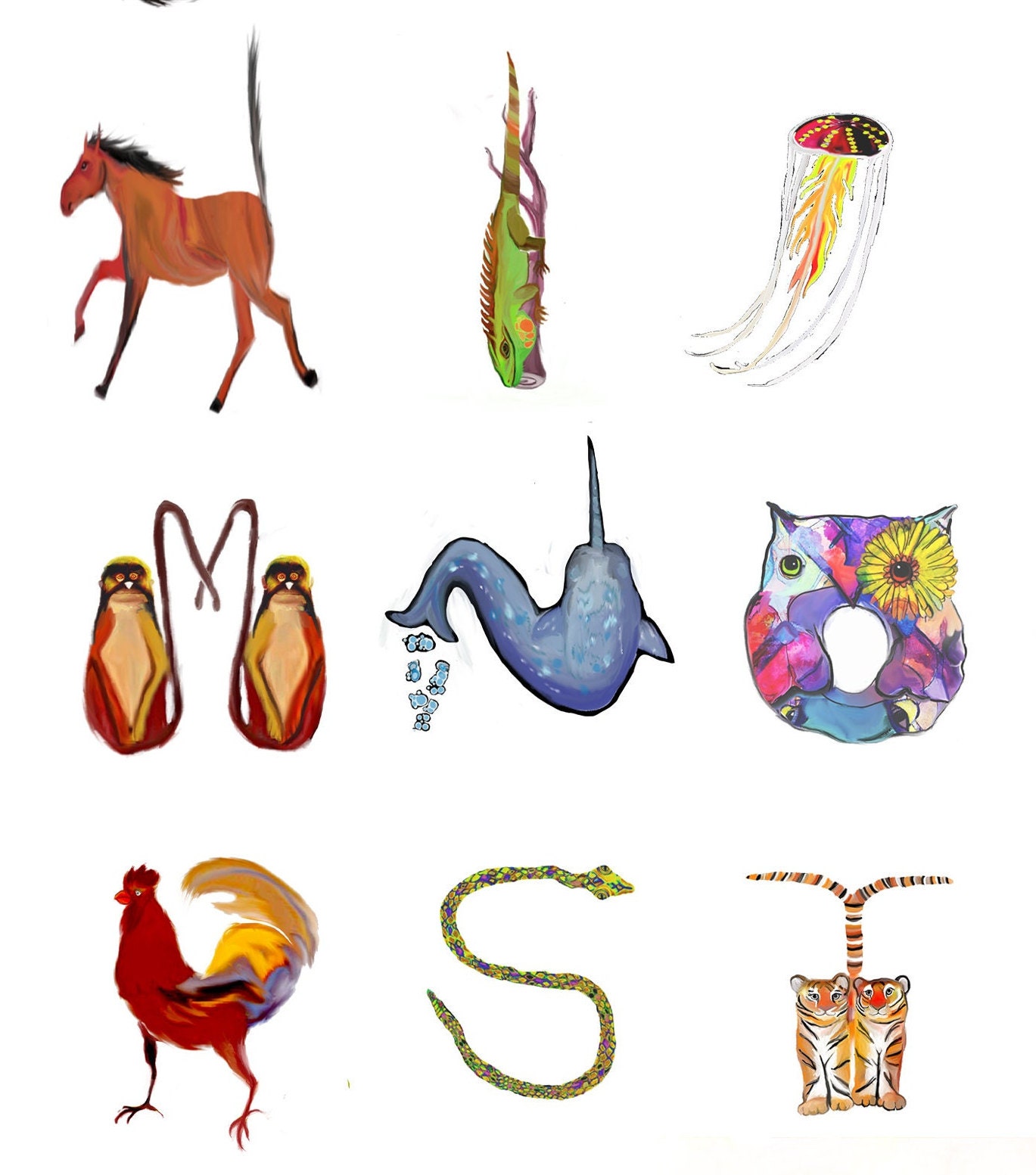 Alphabet Poster, Alphabet Nursery Wall Art, ABC Print, Animal Alphabet ...