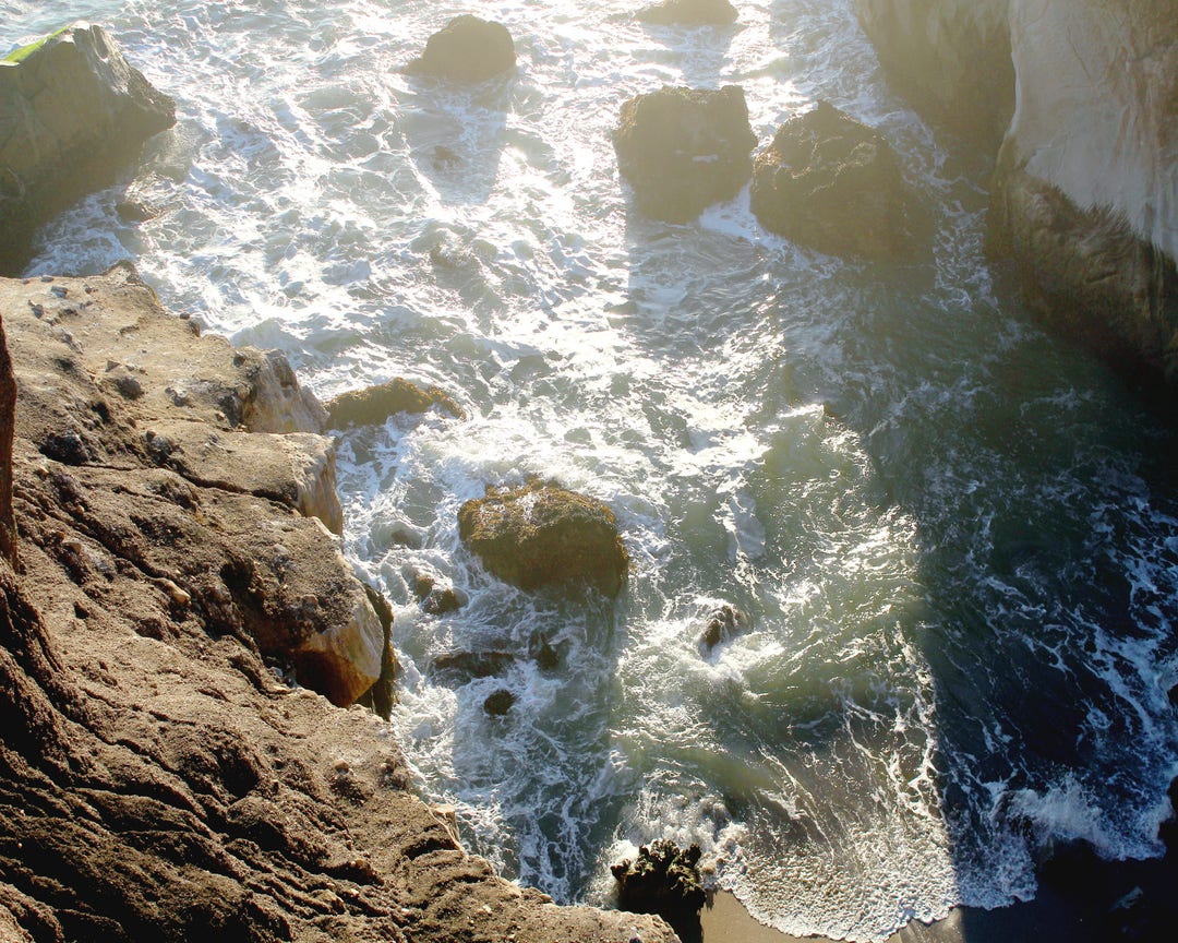 Beach Art Photography Print, Pacific Ocean Large Wall Art, Aerial Beach ...