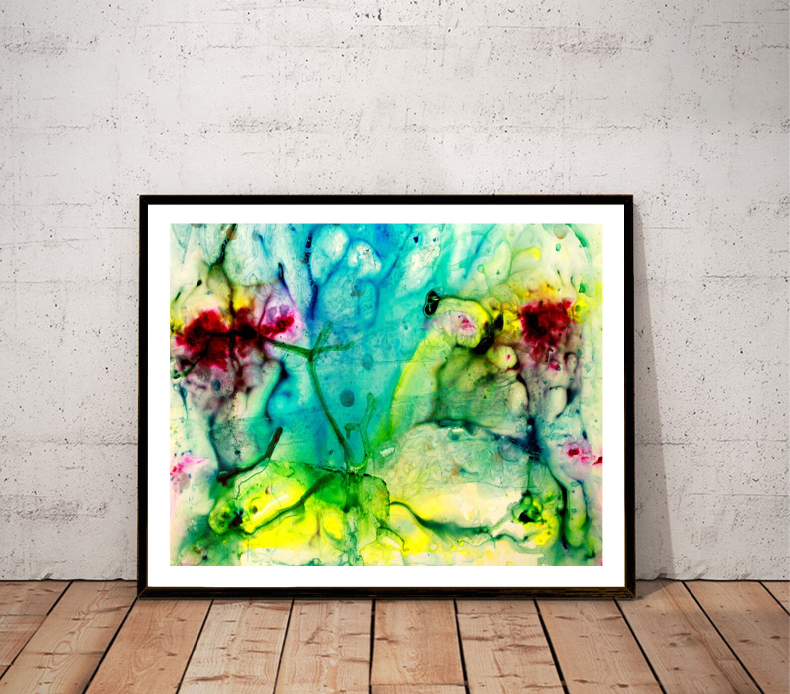 Watercolor Painting Art Print, Abstract Watercolor Art, Abstract Wall ...