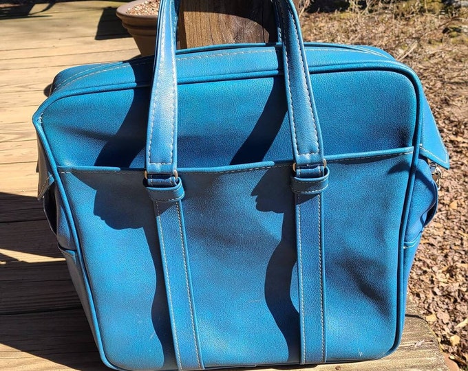 Vintage Samsonite Silhouette Luggage 1970's Turquoise Blue Carry on ...
