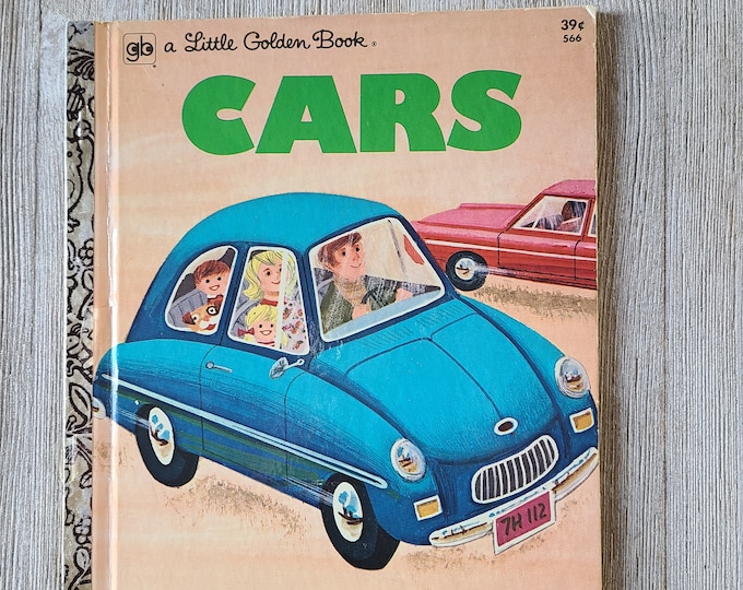 Vintage Golden Book Cars 1970s Little Golden Book Automobile Storybook ...