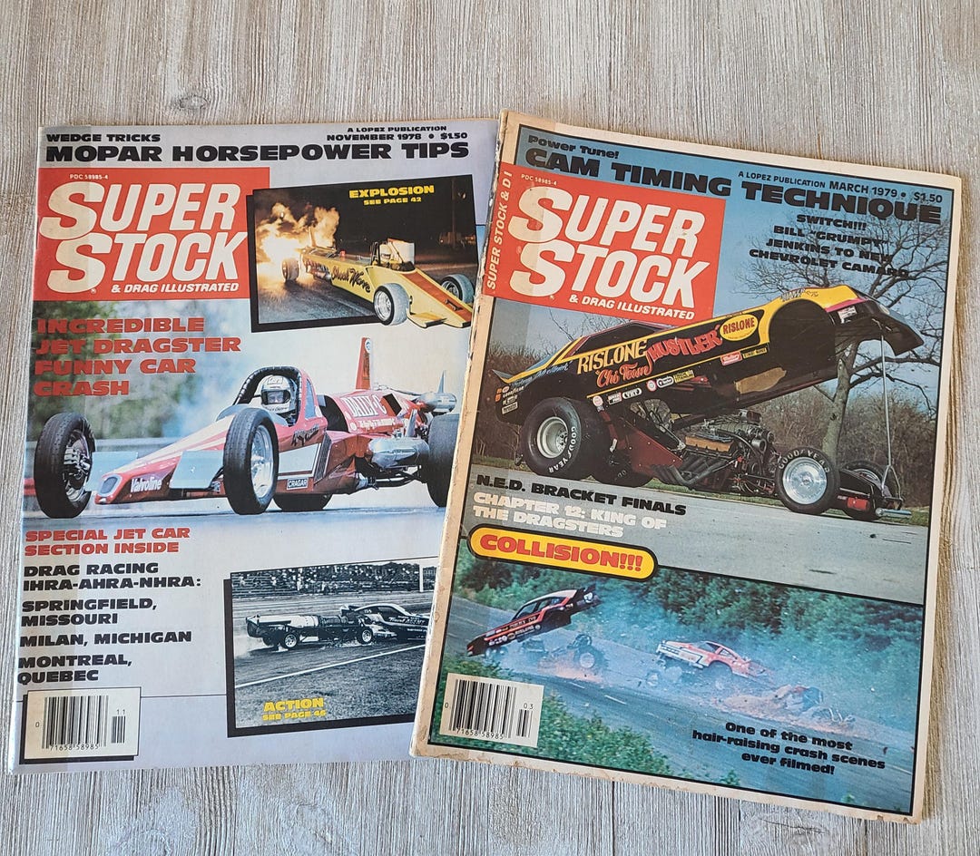 Vintage Car Magazine Super Stock 1970s Car Magazine Automobile ...