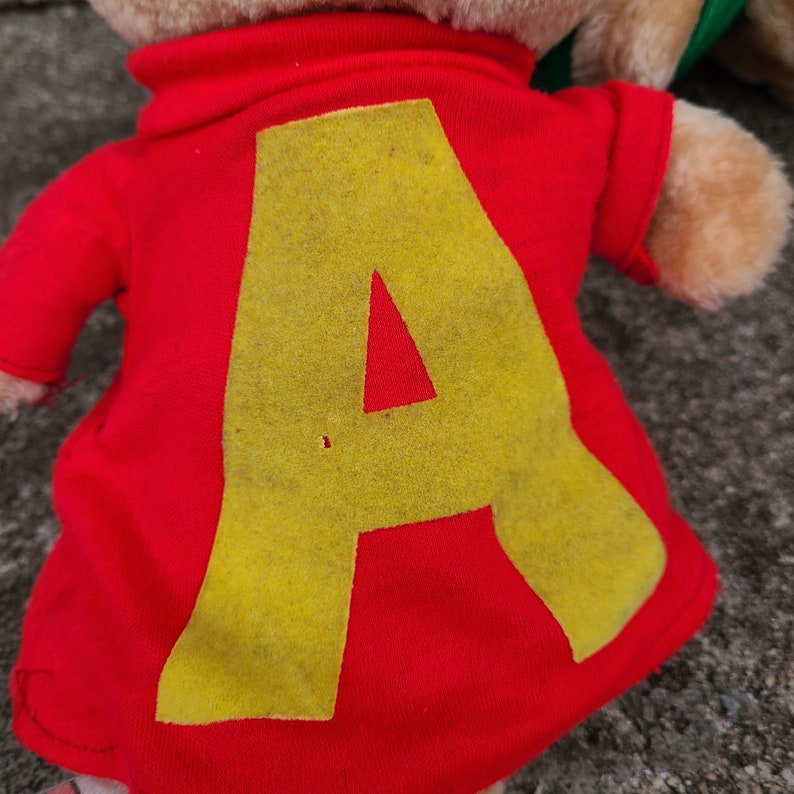 Vintage Alvin and the Chipmunks Plush Toys Theodore and Alvin Stuffed ...