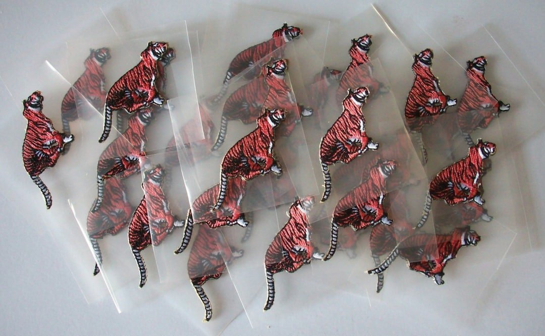 Vintage Exxon Tiger Sticker Exxon Running Tiger Patch Set of 30 ...