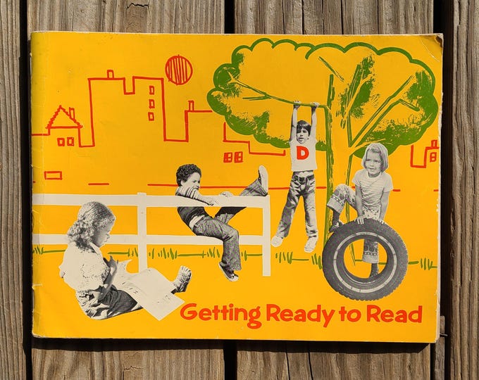 Vintage Getting Ready to Read Book 1970s Early Reading Workbook ...