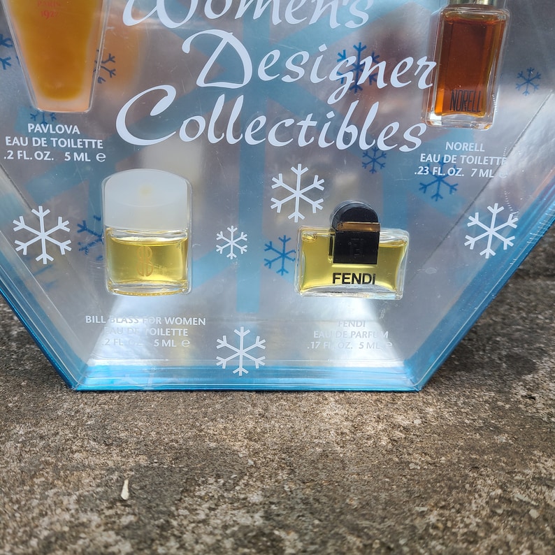 Vintage Perfume Gift Set 90s Mini Perfume Set Fendi Perfume Norell ...