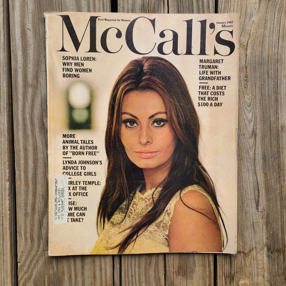 Vintage Mccall's Magazine January 1967 Magazine First Magazine for ...