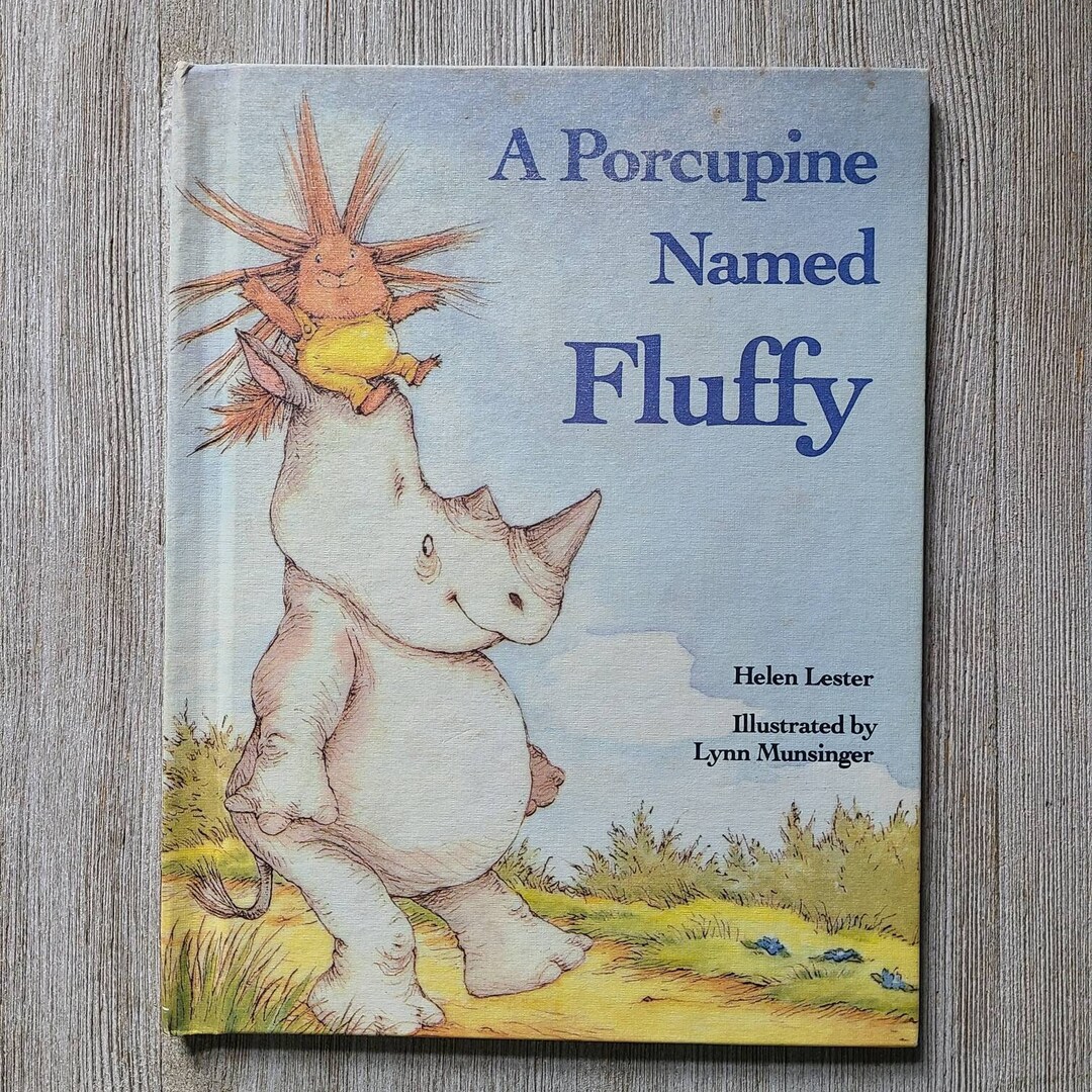 Vintage A Porcupine Named Fluffy Book by Helen Lester Vintage Animal ...