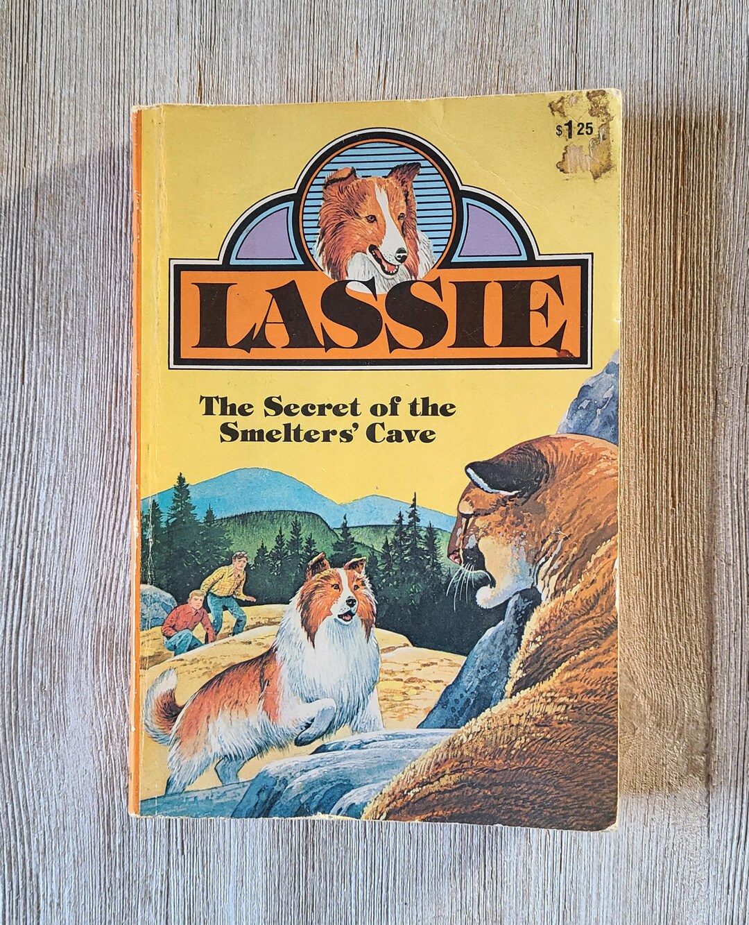 Vintage Lassie Book 1970s Lassie the Secret of the Smelters' Cave by ...