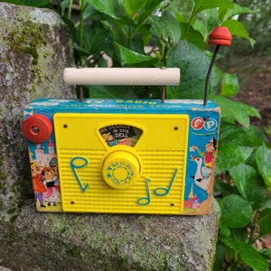 Vintage Toy Radio 1960's Fisher Price Tv-radio Toy the Farmer in the ...