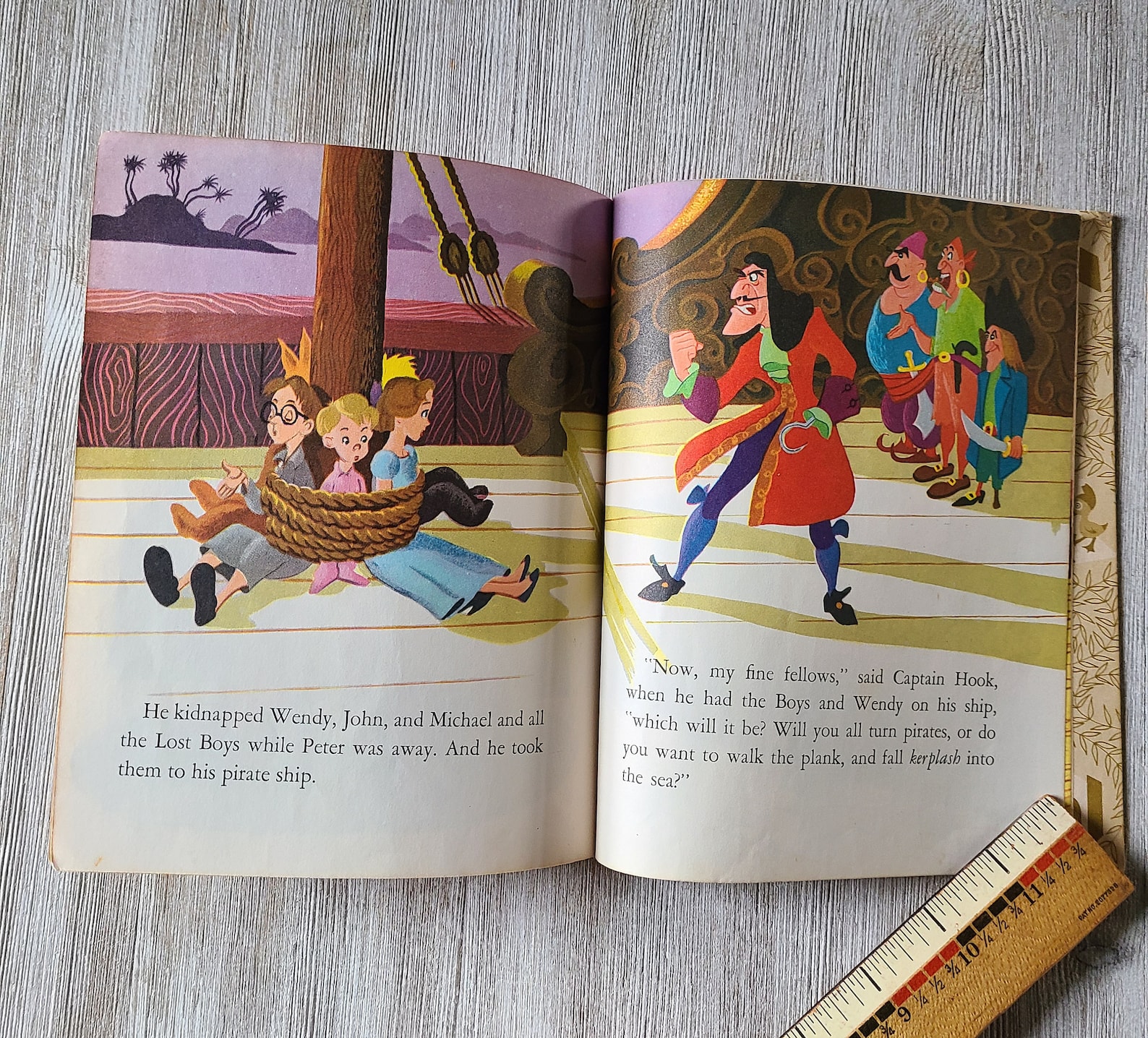 Vintage Golden Book Peter Pan and Wendy 1970's Little Golden Book Peter ...