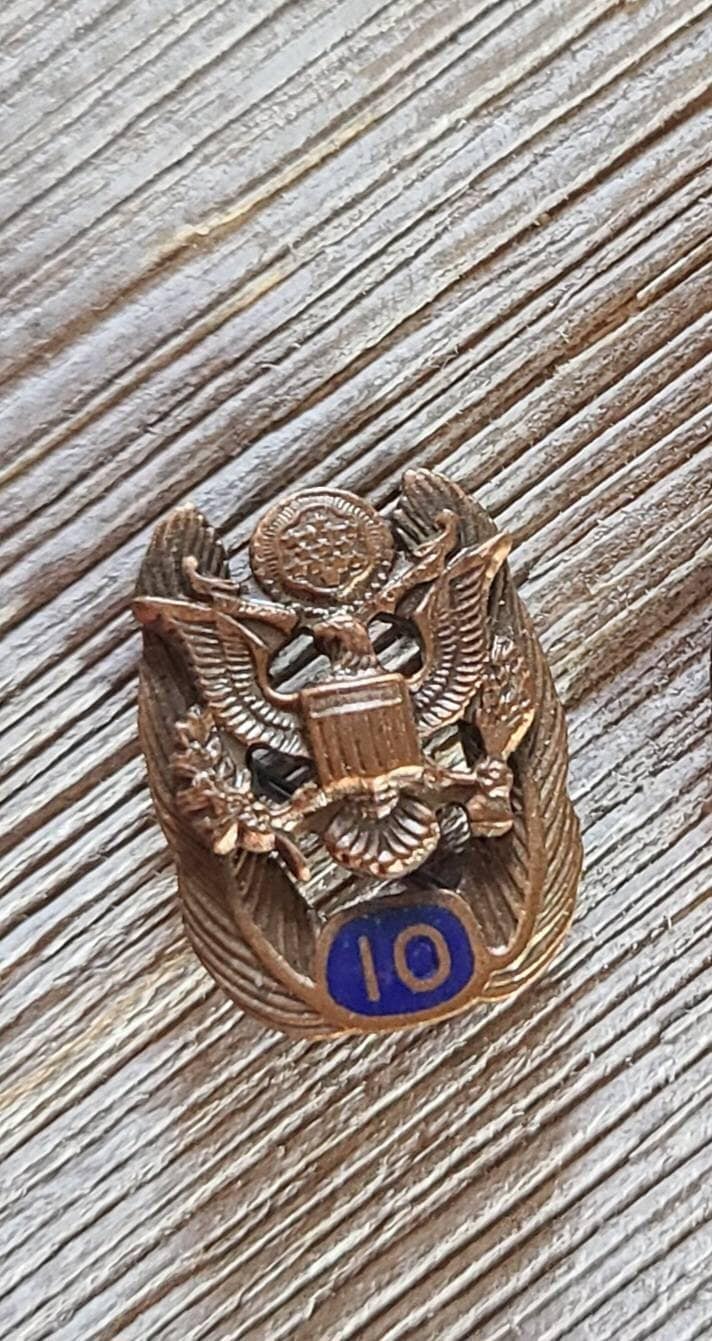 Vintage Army Lapel Pin Army Civil Service Pin 10 Year Army Service ...