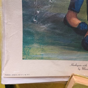 1960's Maio Lithograph Harlequin With Columns Jean Maio Stewart Print ...