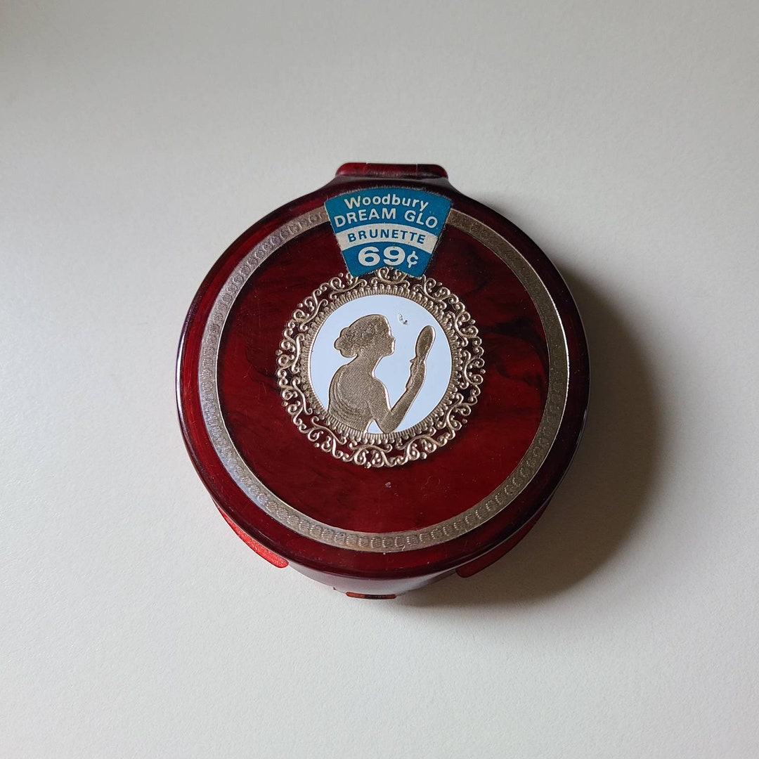 Vintage Face Powder 1950's Woodbury Dream Glo Brunette Face Powder 60's ...