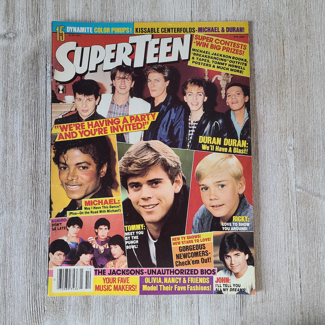 Vintage Super Teen Magazine Vol 7, No. 1 1980s Teen Celebrity Magazine ...