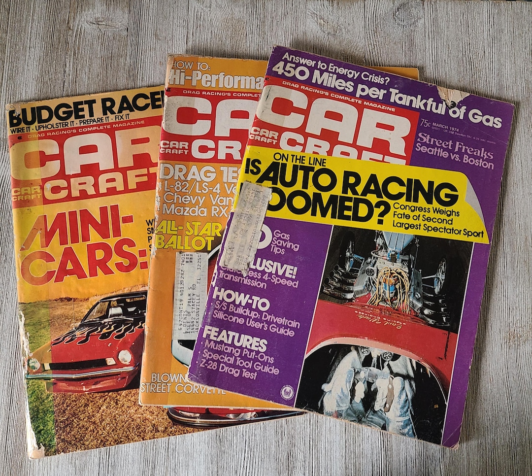 Vintage Car Craft Magazines 1970's Car Magazine Automobile Magazines ...