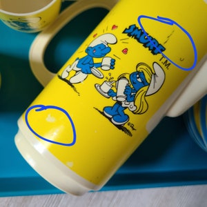 Vintage Smurf Kitchen Set 1970s Smurf Tea Set With Tray 80s Smurf Tea ...