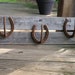 Vintage Rustic Horseshoe Coat Rack Western Coat Rack Rustic Hat Rack ...