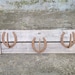 Vintage Rustic Horseshoe Coat Rack Western Coat Rack Rustic Hat Rack ...