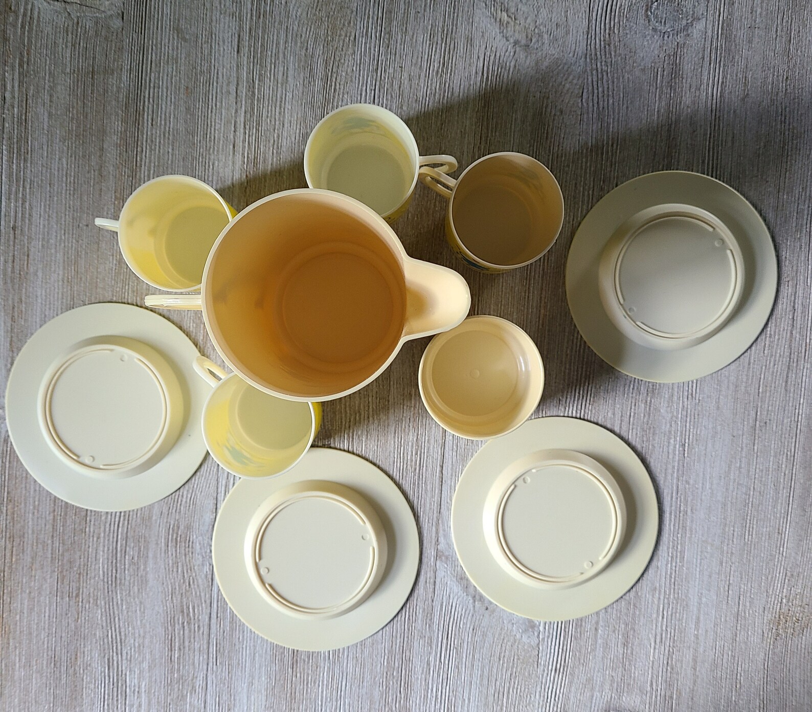 Vintage Smurf Kitchen Set 1970s Smurf Tea Set With Tray 80s Smurf Tea ...