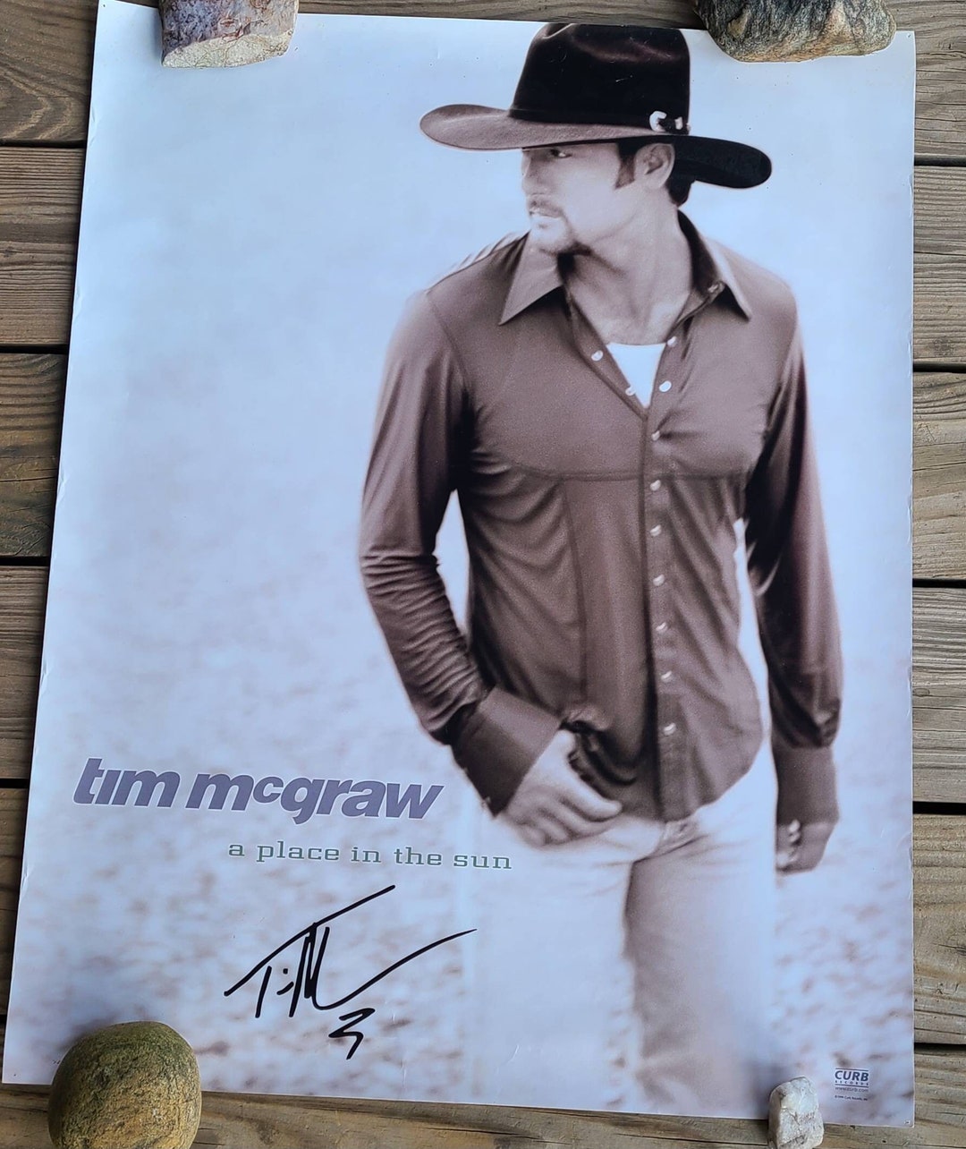 Vintage Tim Mcgraw Poster 1999 Country Music Poster Tim Mcgraw A Place ...