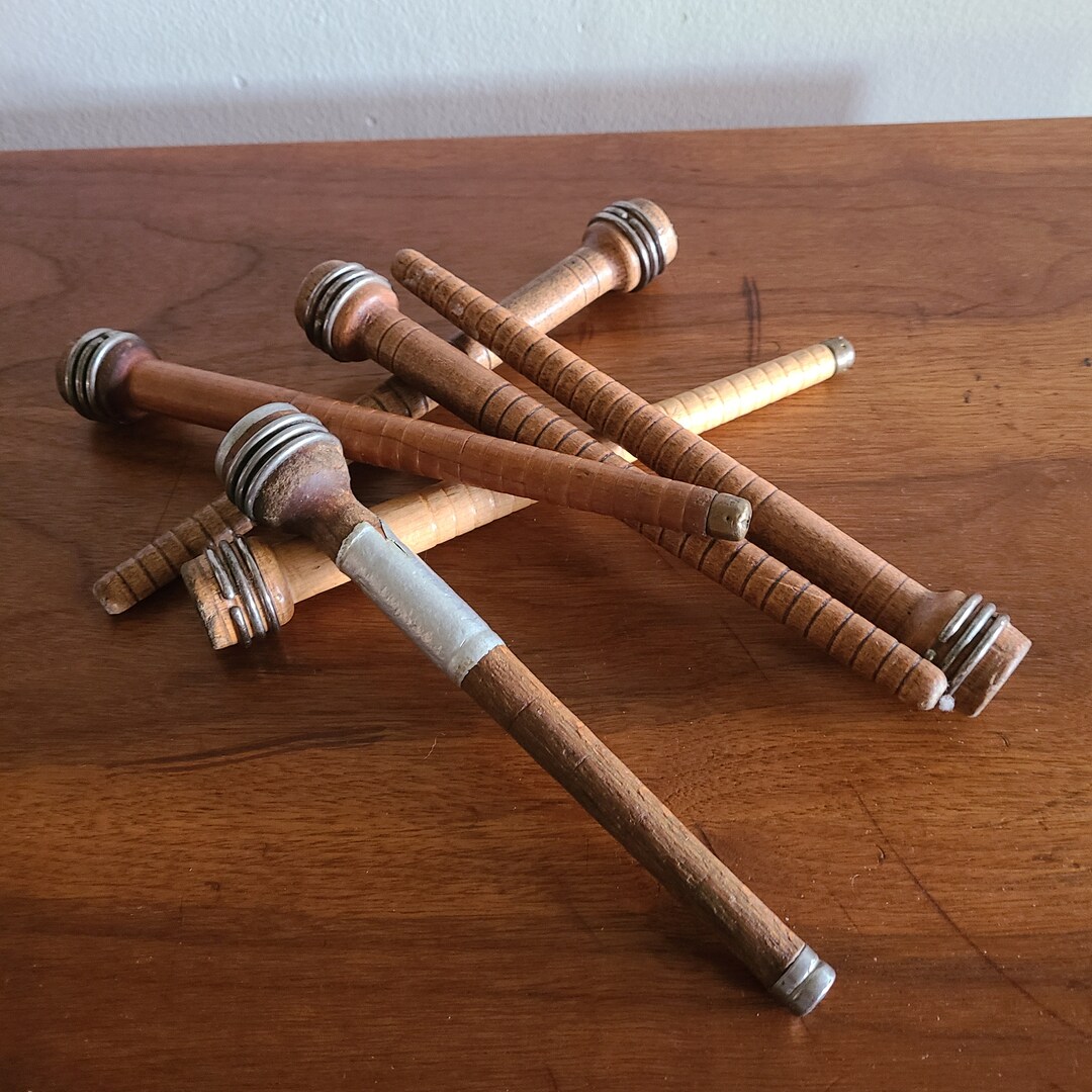 Vintage Wooden Spool Antique Spindles Wooden Threaders Factory Wood ...
